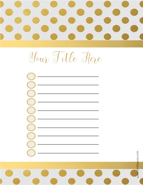 FREE Checklist Template | Use the Checklist Maker or Print the List