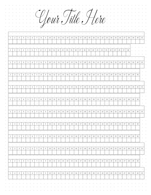 Habit Tracker Archives - 101 Planners